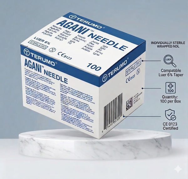 19G Terumo Agani Disposable Needles || Cream || Pack of 100 – ZEDMED-UK LTD