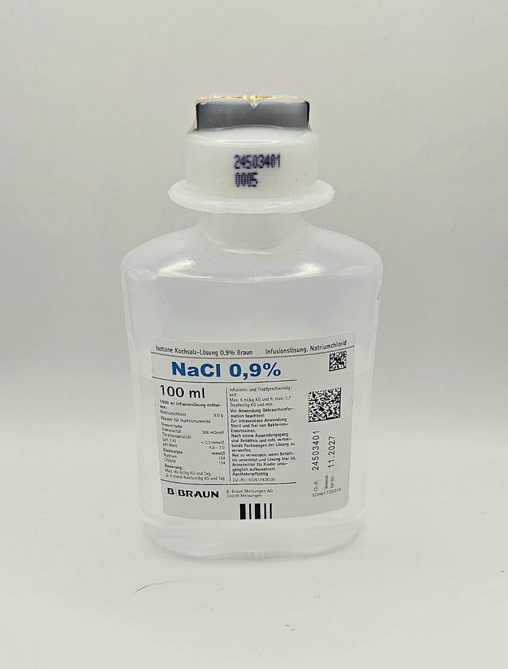 Sodium Chloride 0.9% (NaCl) – 100ml || B. Braun – ZEDMED-UK LTD